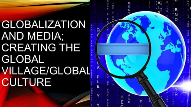 Media and globalization | PDF