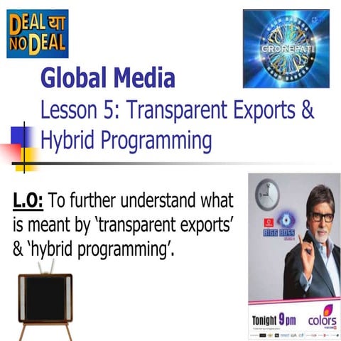 Global media lesson 1 | PPTX