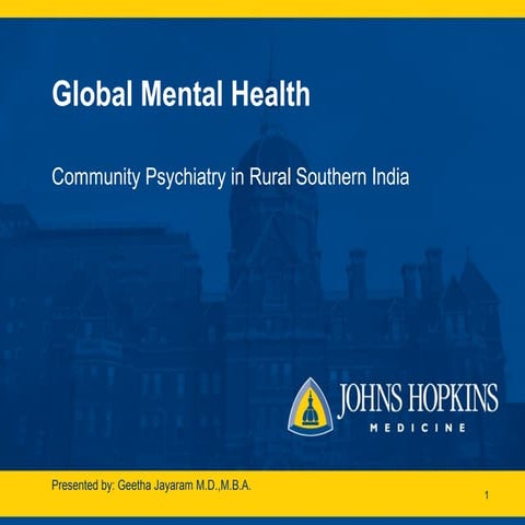 Global mental health | PPT