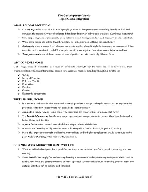 The structures of globalization | PPT