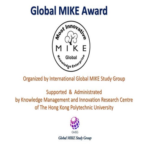Global MIKE Award 2020 | PDF | Awards Shows | Events