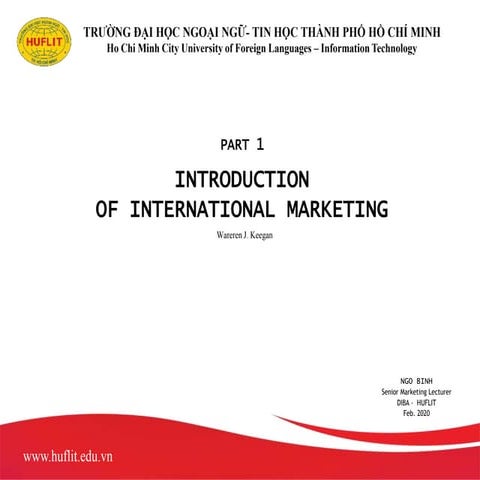 GLOBAL MARKETING LECTURE | PPTX