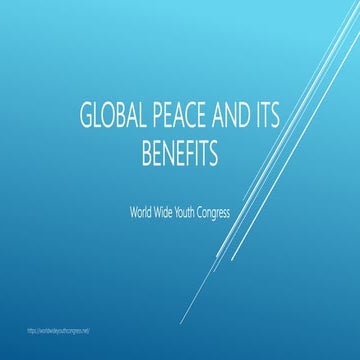 Global peace and its benefits | PPT