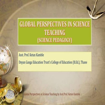 Global perspective in science teaching | PPTX