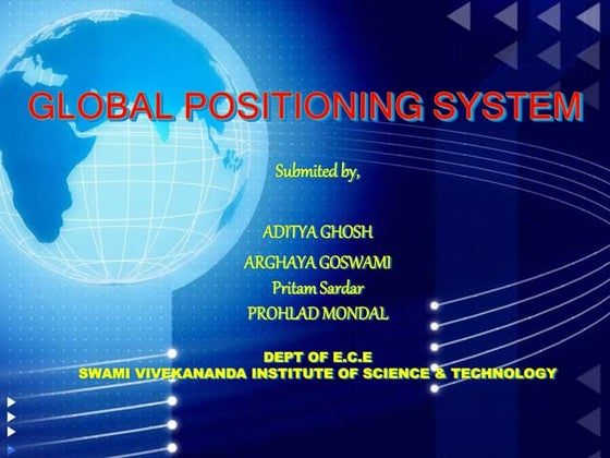 Presentation on GPS (Global Positioning System) | PPTX
