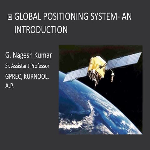 Global positioning system | PPT