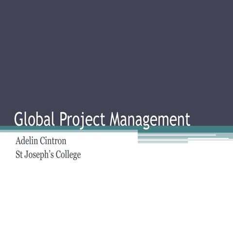 Global project management | PPTX