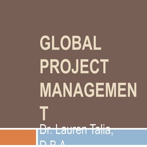 Global project management | PPTX
