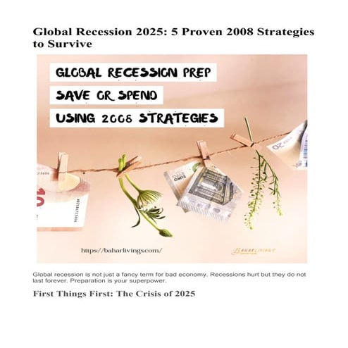 Global Recession 2025: 5 Proven 2008 Strategies to Survive | DOC