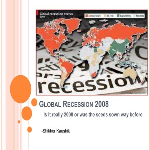 Global recession 2008 | PPT