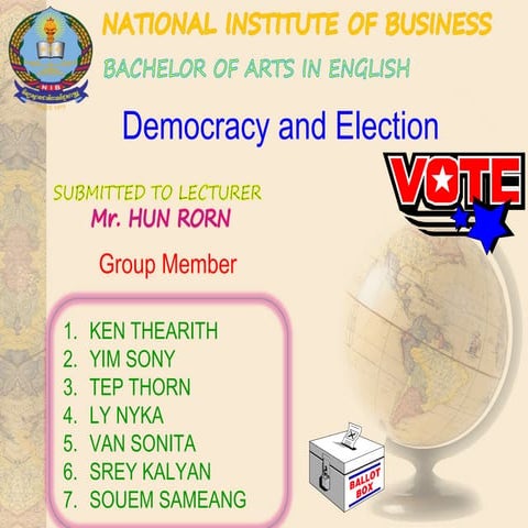 Democracies and Elections | PPT