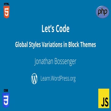 Global Styles Variations In Block Themespptx 