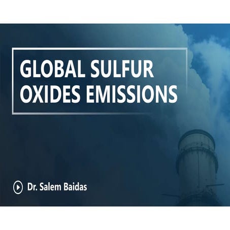 Global Sulfur Oxides Emissions | PPT