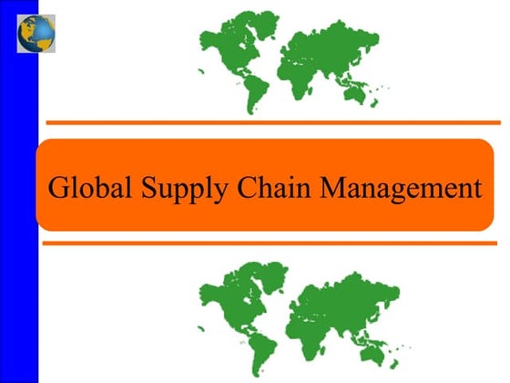 Global operations management | PPT