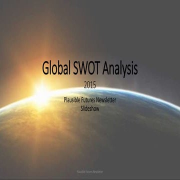 Global SWOT Analysis for 2015 | PPTX