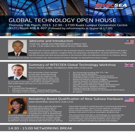 2015 INTECSEA Global Technology Open House in Kuala Lumpur | PDF ...