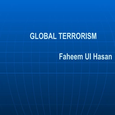 Global Terrorism | PPT