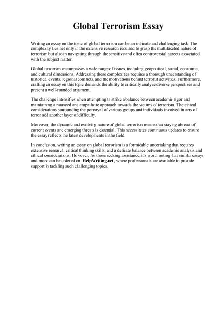 Essay On War Against Terrorism.pdf