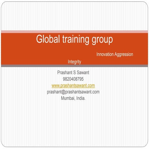 Global training profile | PPT