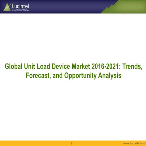 Global unit load device market | PPTX