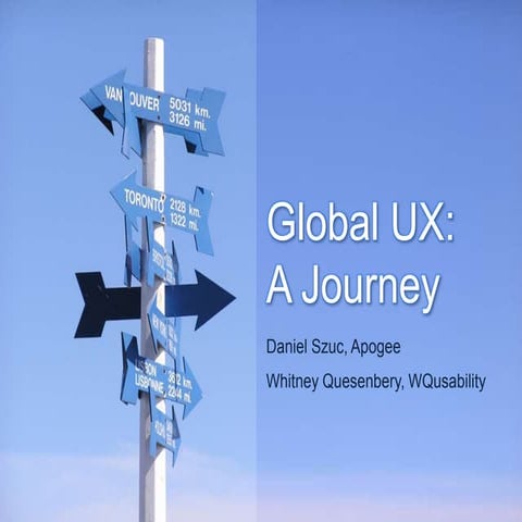 Global UX: A Journey | PPTX