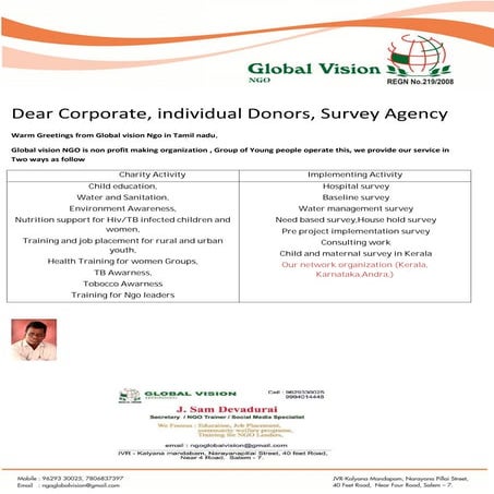 Global vision activity | PDF