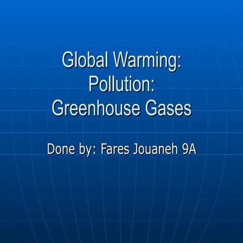 Geography Project Global Warming | PPT