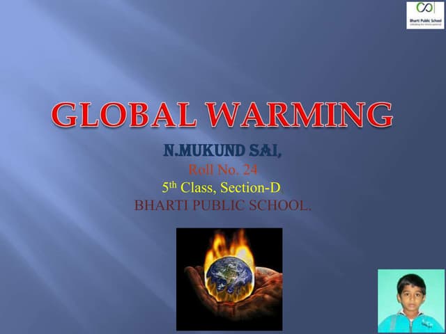 Global warming PowerPoint presentation | PDF