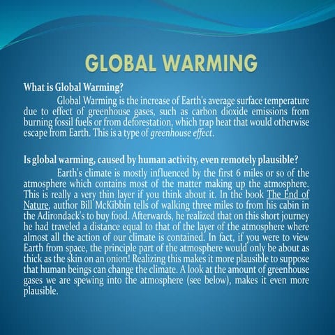 Global warming | PPT