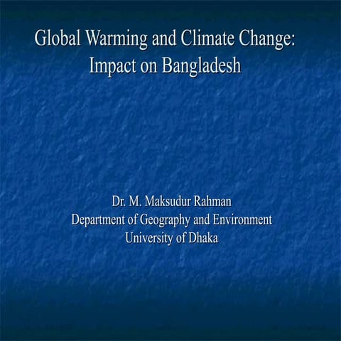 Global warming-Climate Geography | PPT