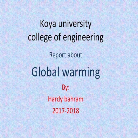 Global warming | PPT