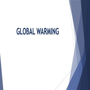 Global warming PowerPoint presentation | PDF