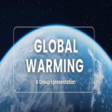 Lesson 1: Global Warming powerpoint presentation | PDF