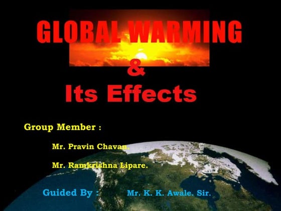 Global warming | PPTX | Science