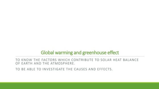 Global Warming Sec 2324 | PPT