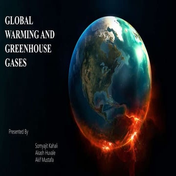 Global warming and greenhouse gases | PPTX