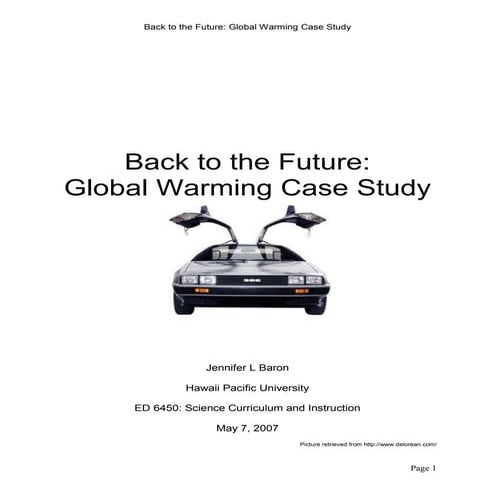 Global Warming Case Study | PDF