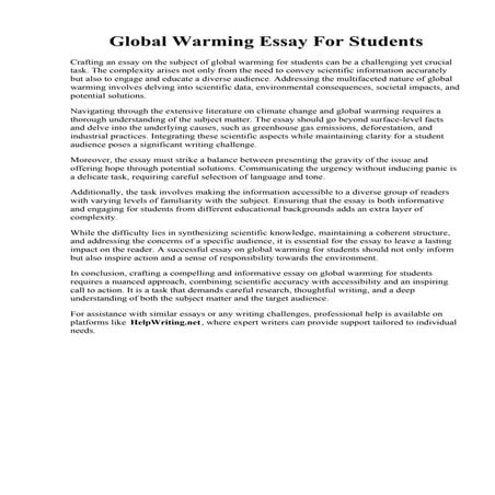 Global Warming Essay For Students.pdf
