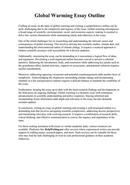 Essay For Climate Change.pdf | Environment | Science