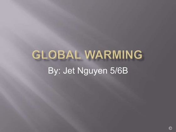Global Warming Project | DOC | Geography | Science