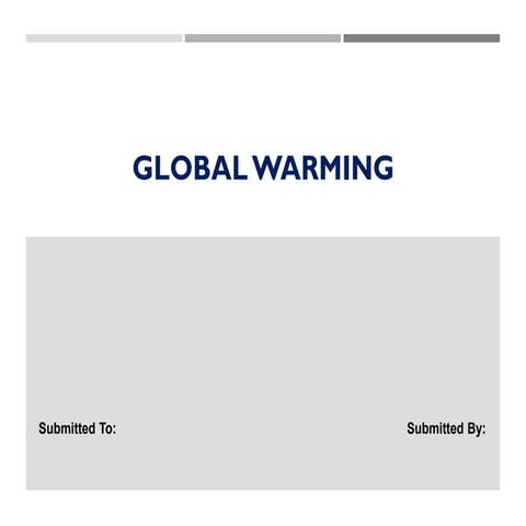 Global warming ppt | PDF