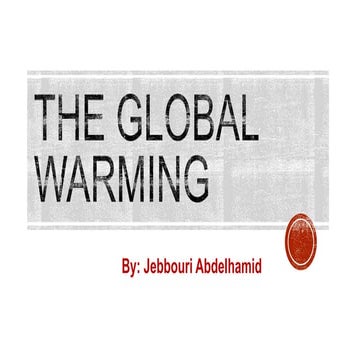 Global warming presentation | PPTX