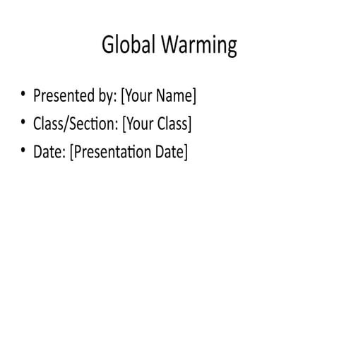 Global_Warming_Presentation dddddddddddd | PPTX