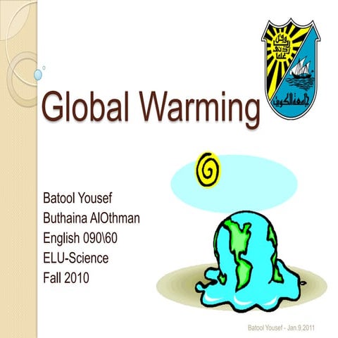 Global warming slides | PPTX