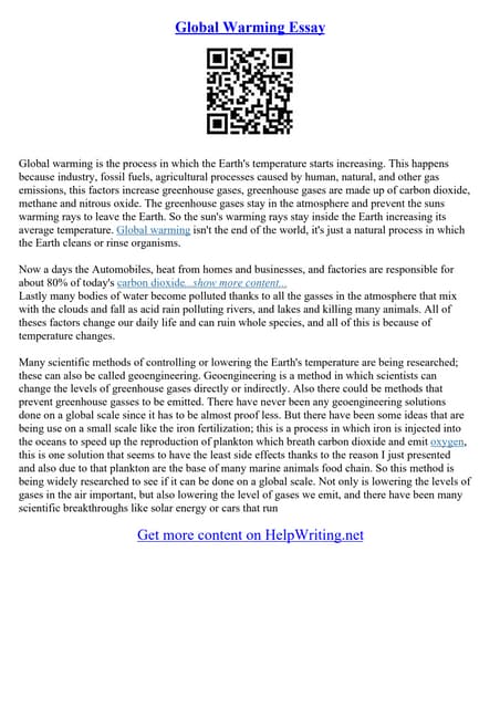 The Global Warming PPT | PPT