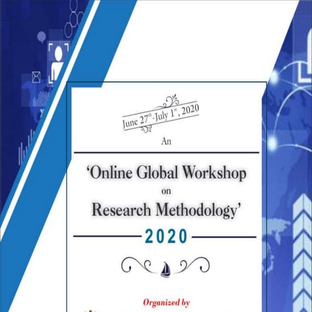 Global workshop on Research Methodology | PPTX