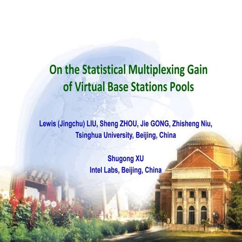 Statistical-Multiplexing Gain of C-RAN | PPTX