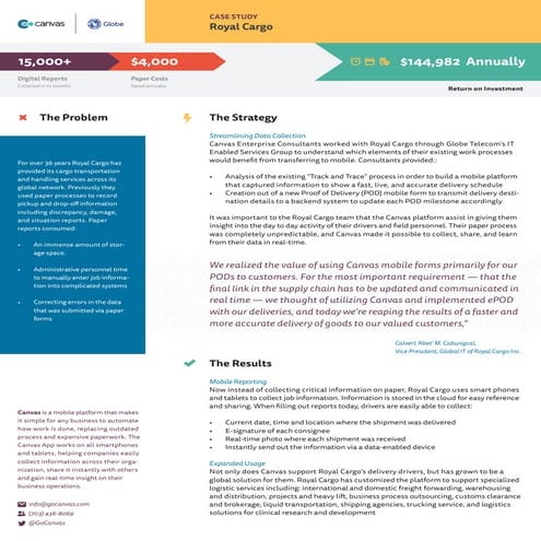 Royal Cargo Case Study | PDF