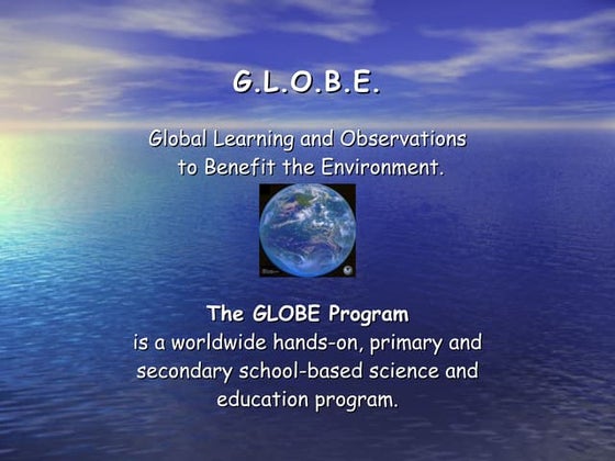 Globe brochure | PPT