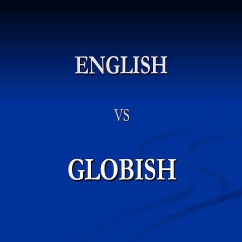Globish | PPT